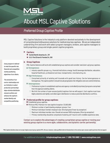 Resources | MSL Captive Solutions